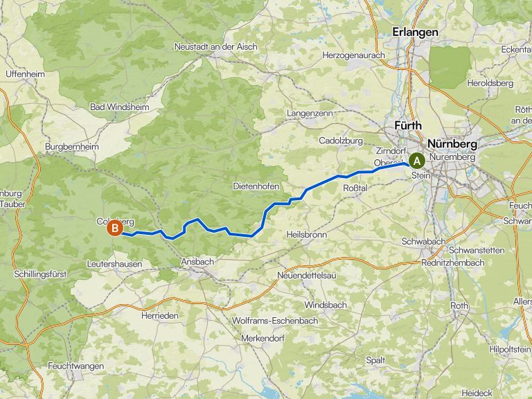 Kleinreuth Colmberg Bayernnetz | Fahrradtour | Komoot